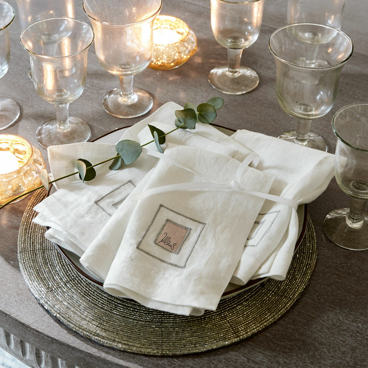 Serviette 4er Set Arouca - Loberon - moebel-Liebe.com