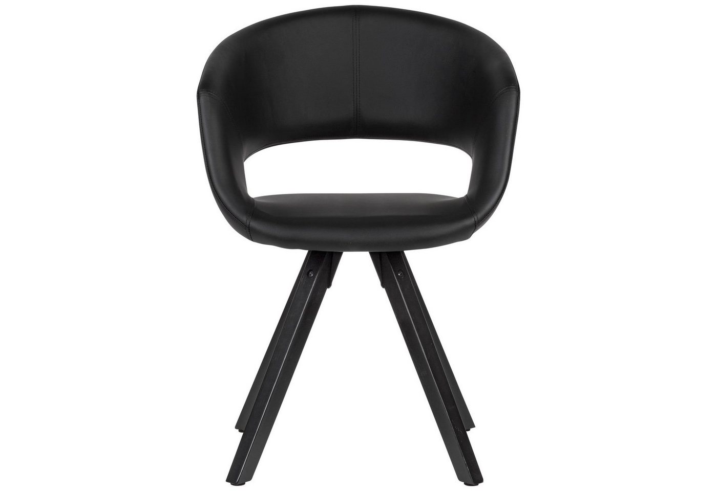 Wohnling Esszimmerstuhl »WL6.109«, Esszimmerstuhl Kunstleder Schwarz ...